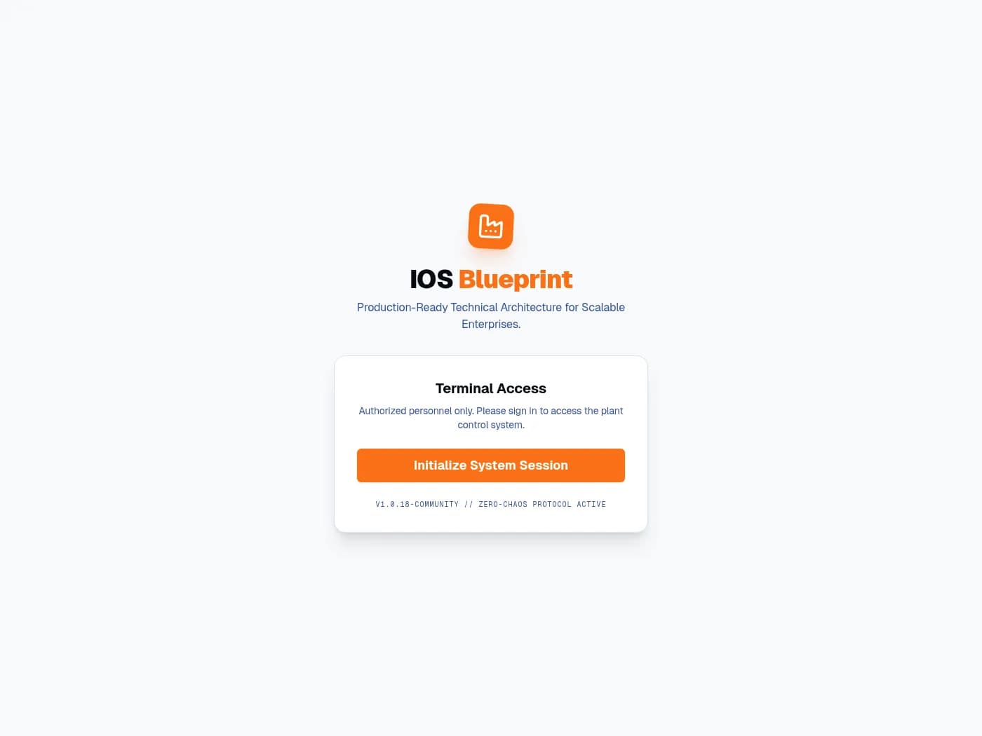 Industrial OS Blueprint