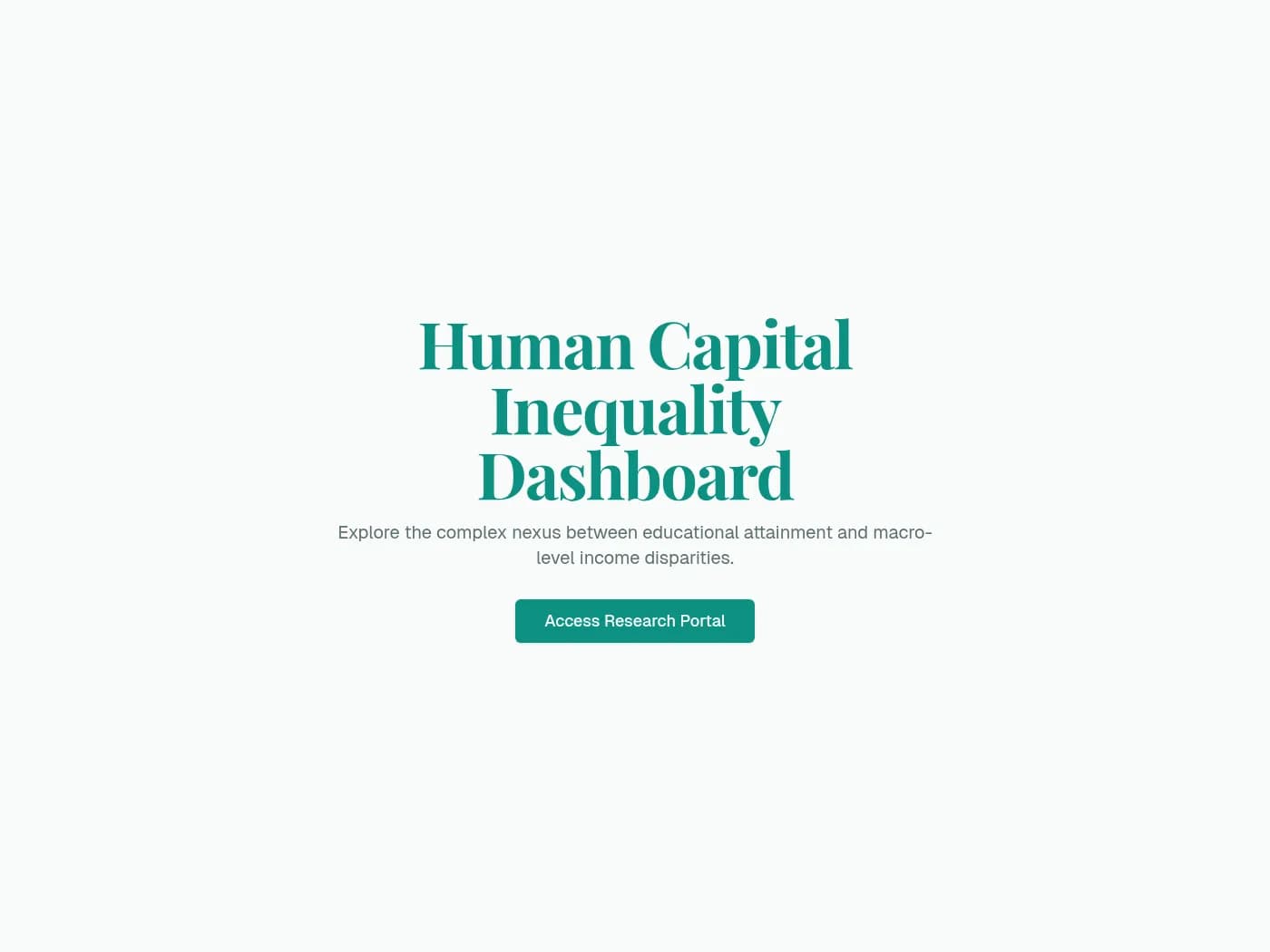 Human Capital Inequality Dashboard