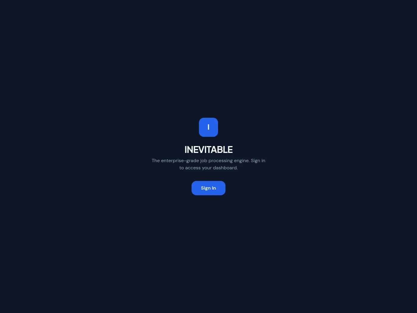 INEVITABLE SaaS Platform