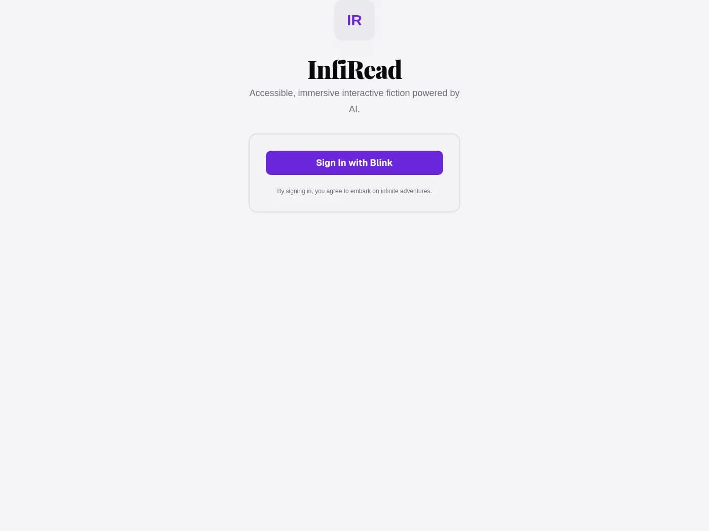 InfiRead Interactive Fiction
