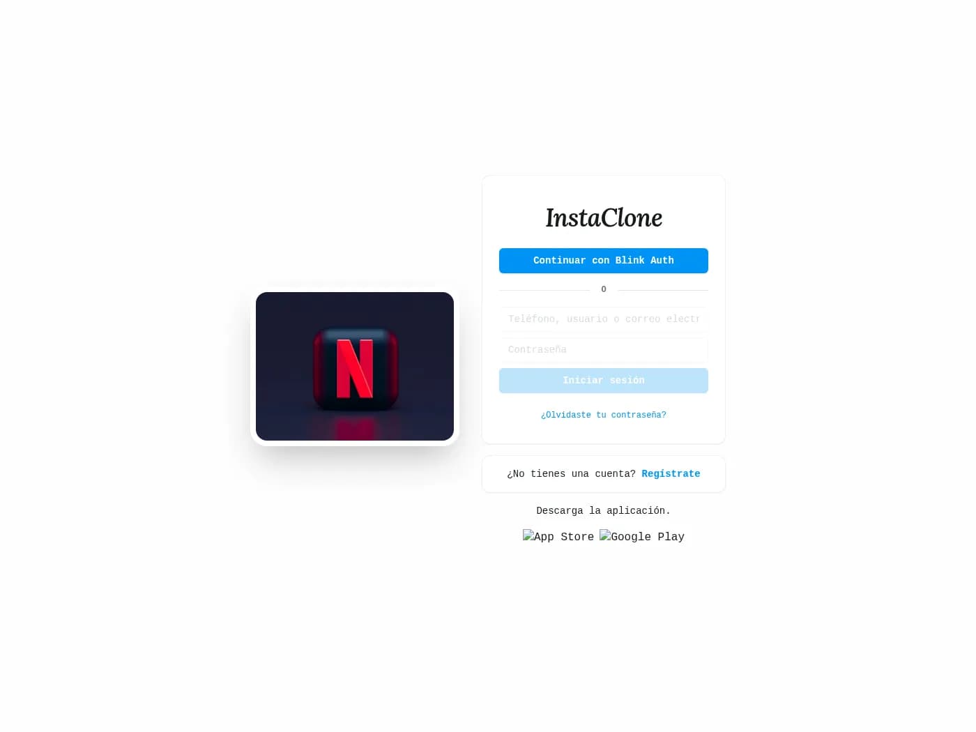 InstaClone Web & Native
