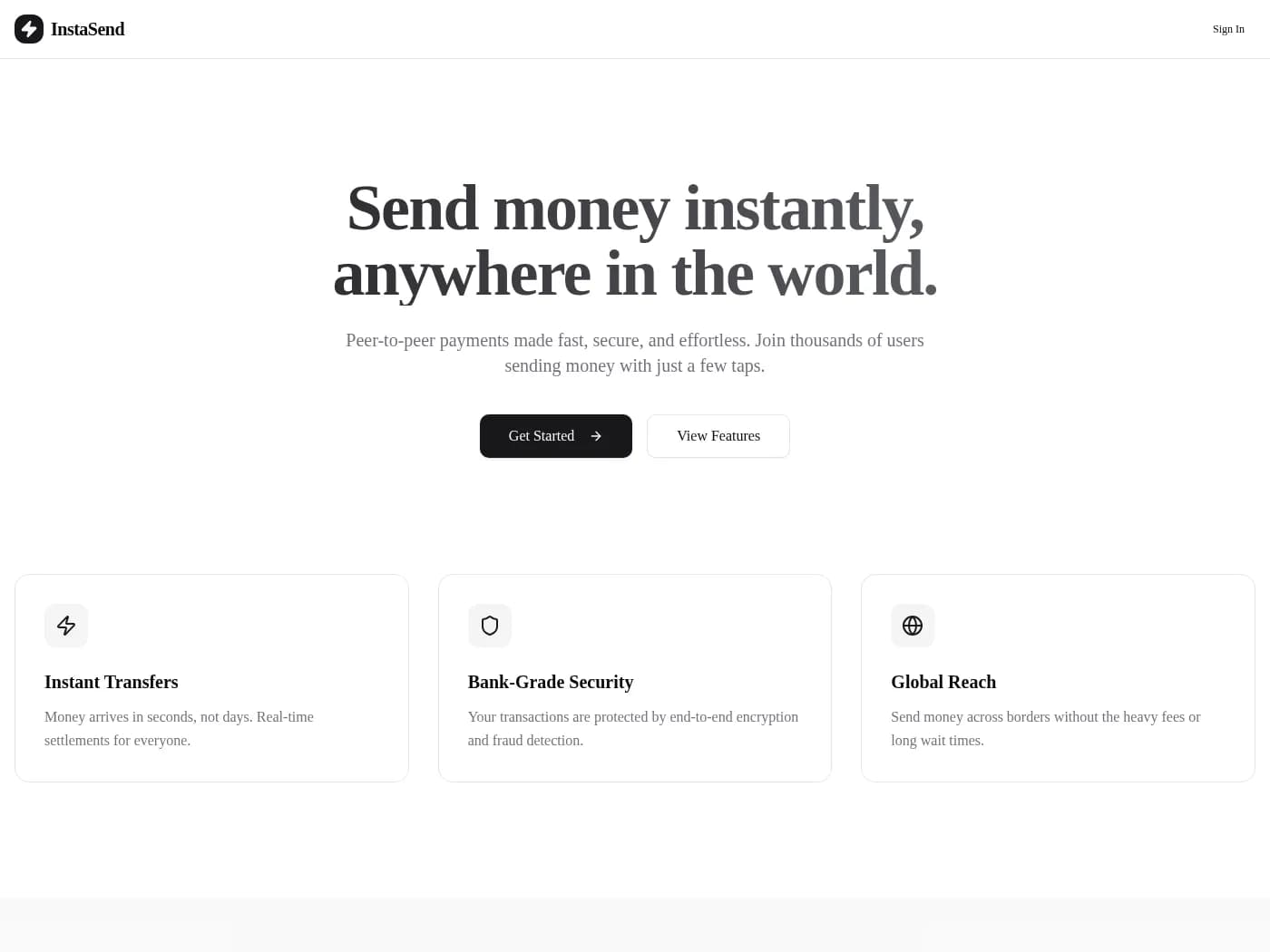 InstaSend Money App