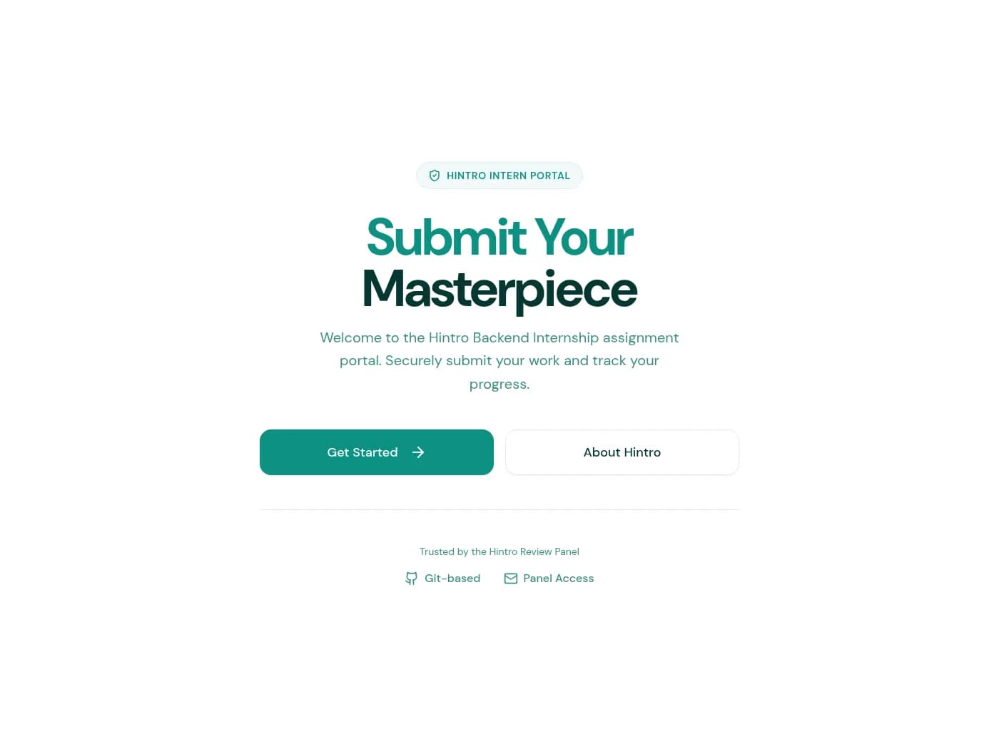 Intern Assignment Portal