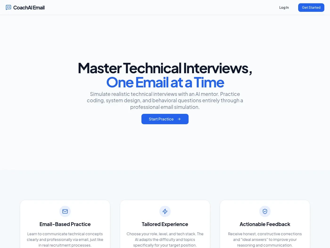 Tech Interview Email Coach