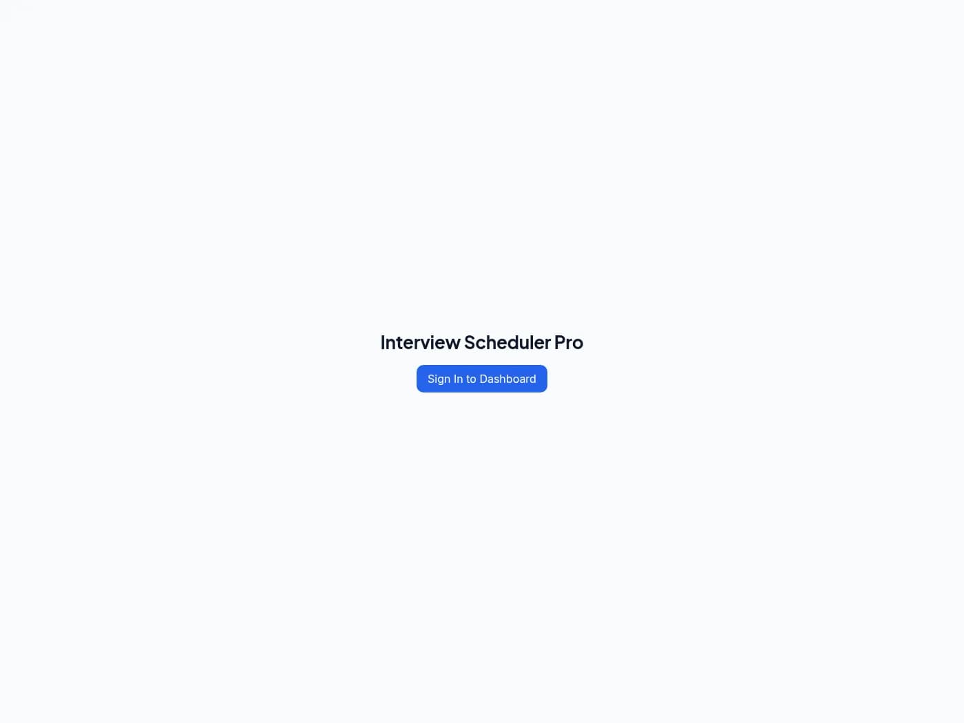 Interview Scheduler Pro