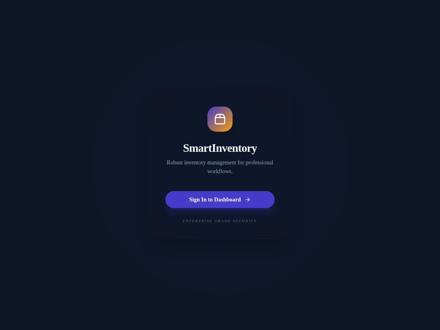 SmartInventory Dashboard