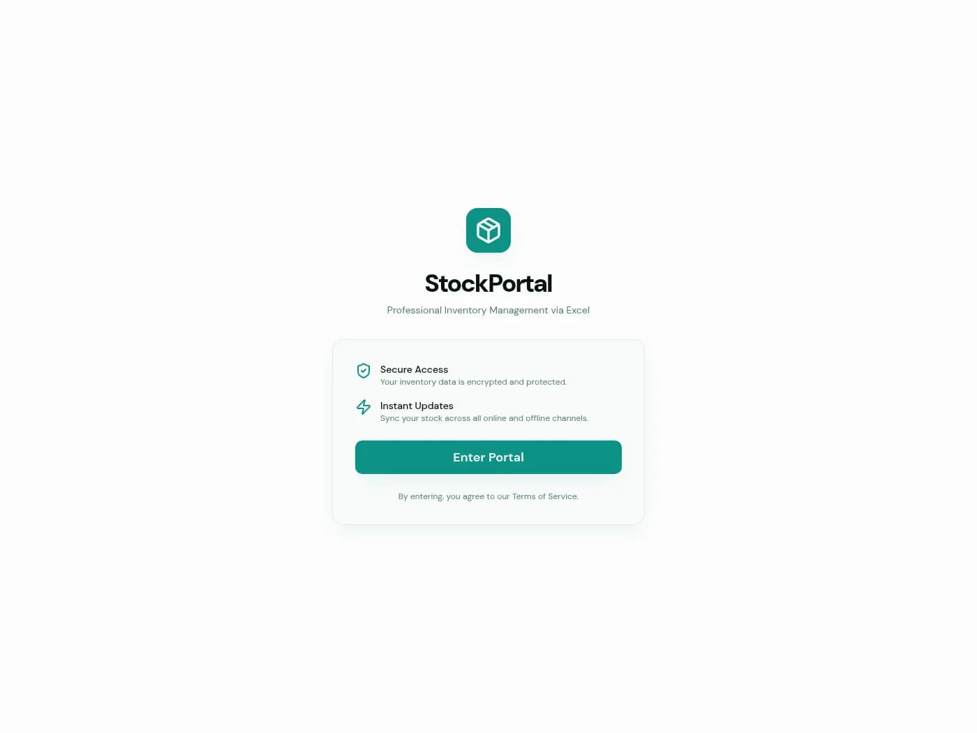 Inventory Upload Portal