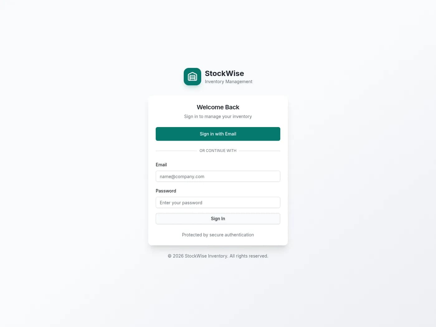 StockWise Inventory Suite