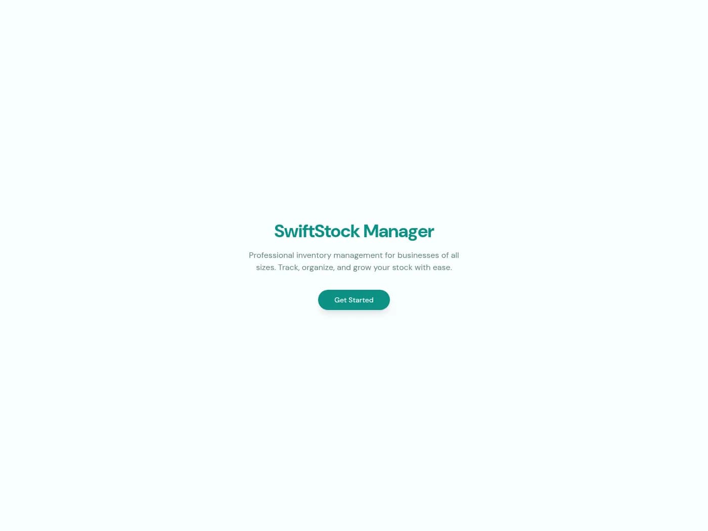 SwiftStock Manager