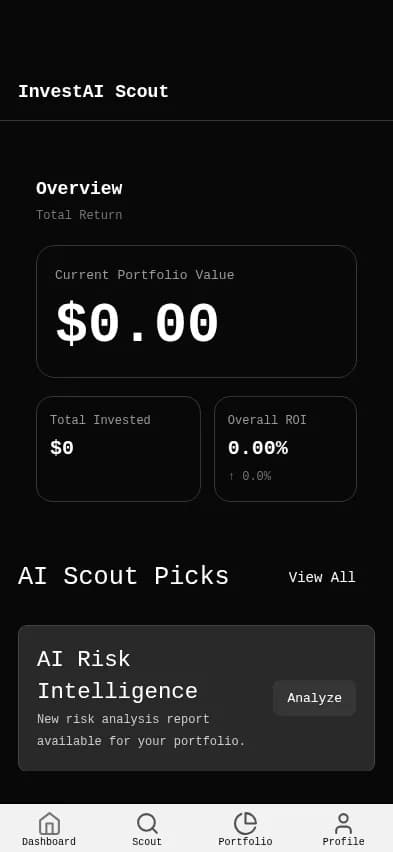 InvestAI Scout App