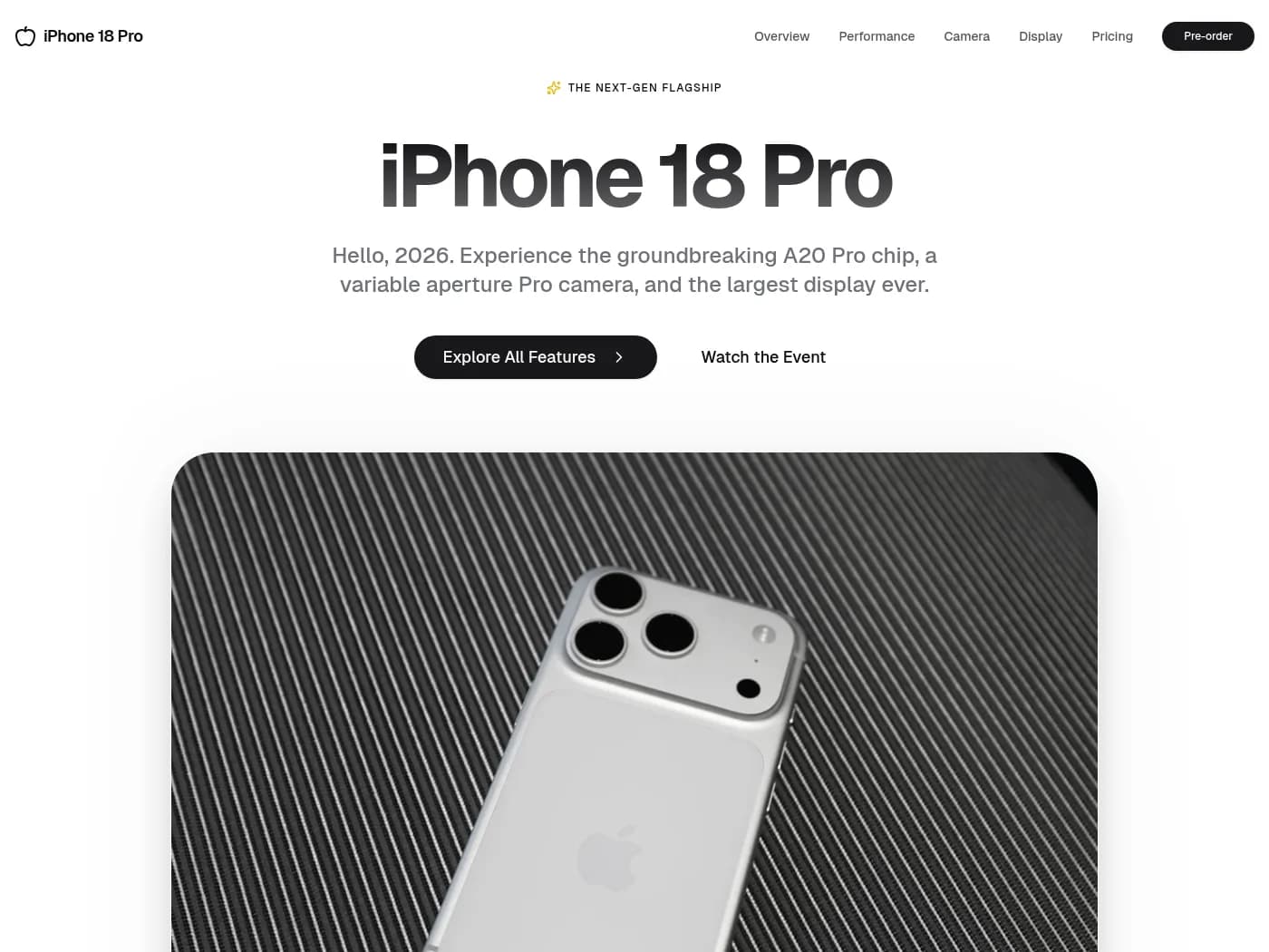 iPhone 18 Pro Preview