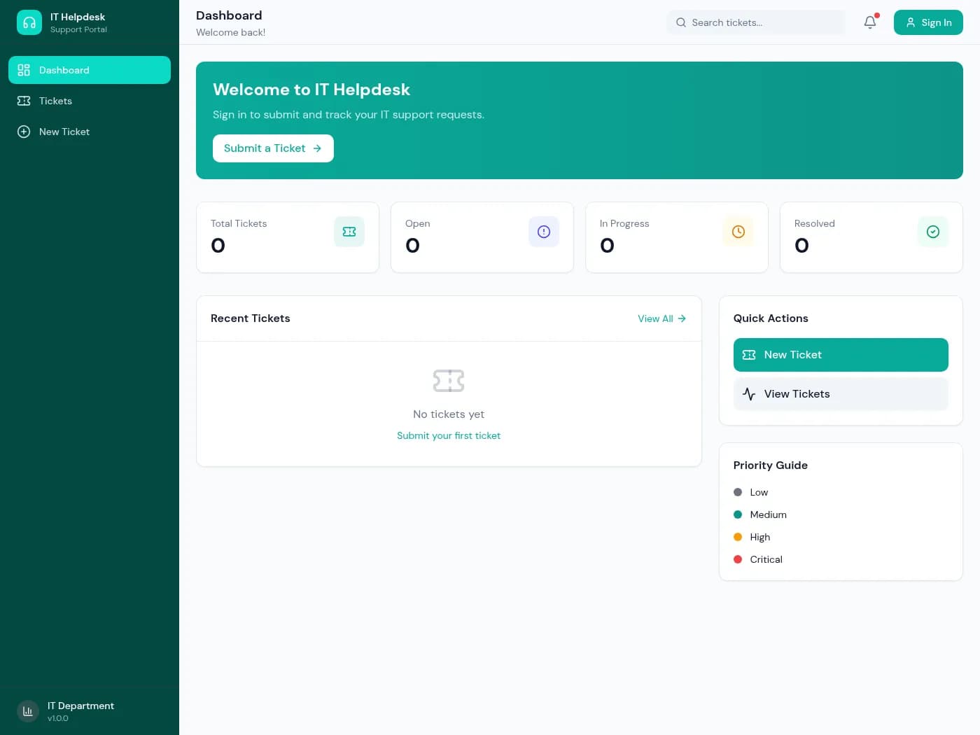 IT Helpdesk Portal