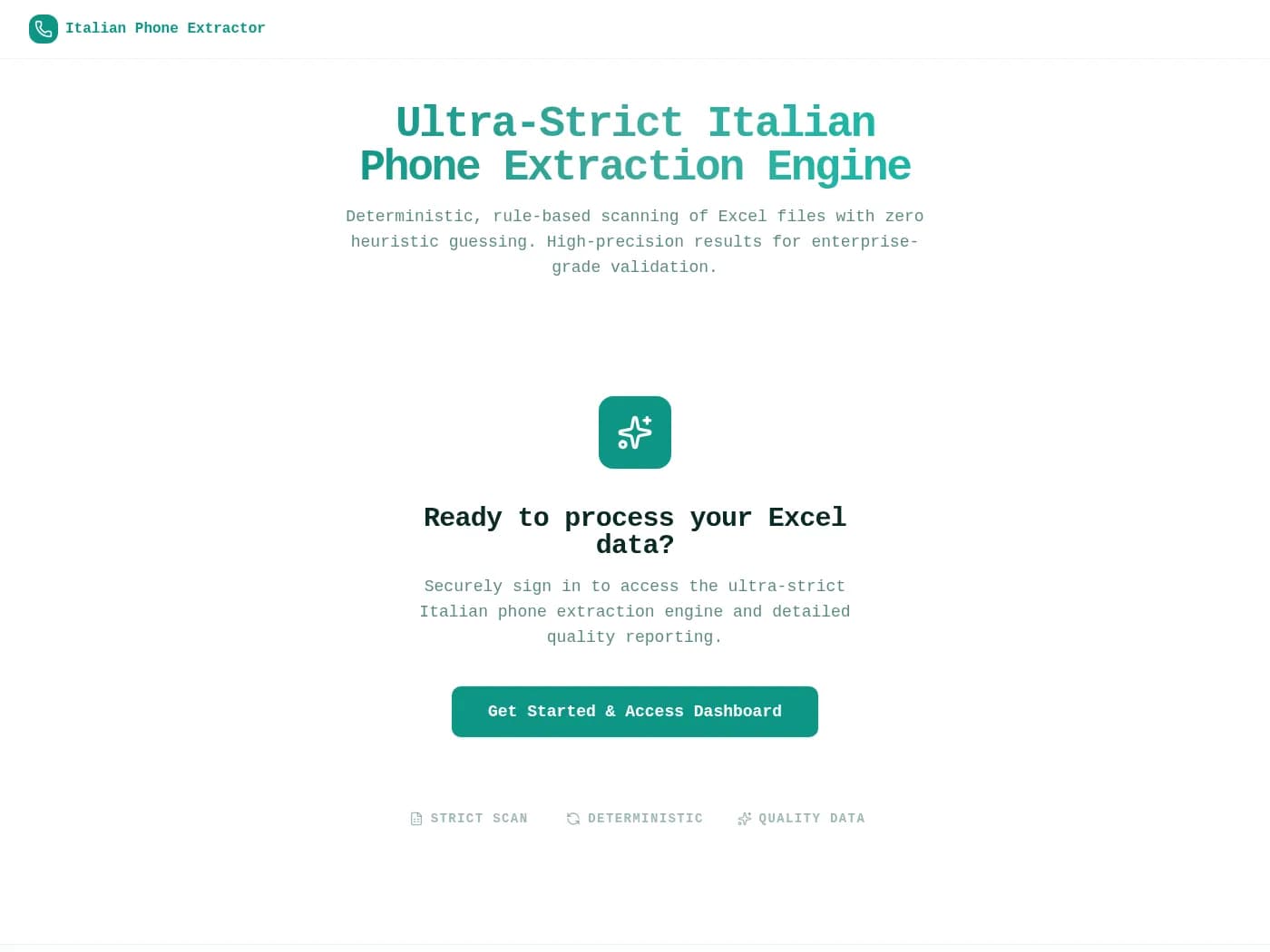Italian Phone Extractor