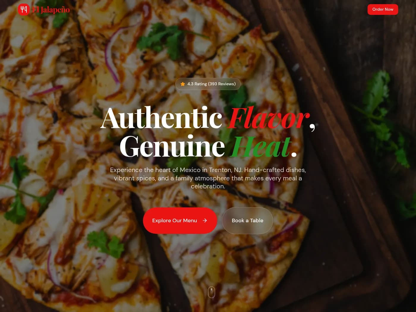 El Jalapeño Restaurant Site