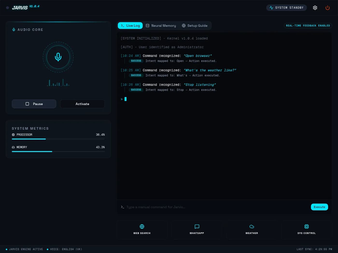 Jarvis Voice Assistant