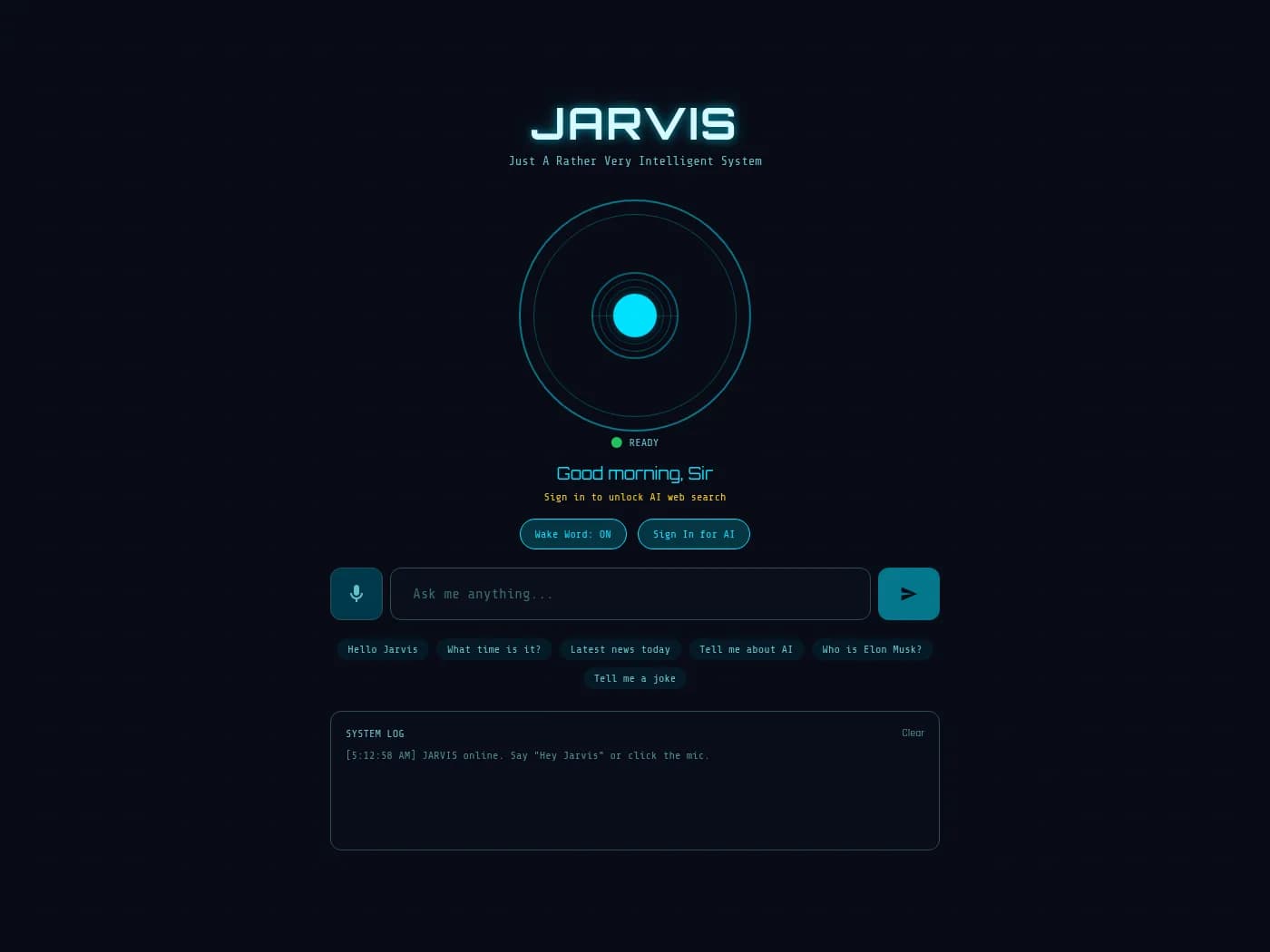 Jarvis Voice Assistant
