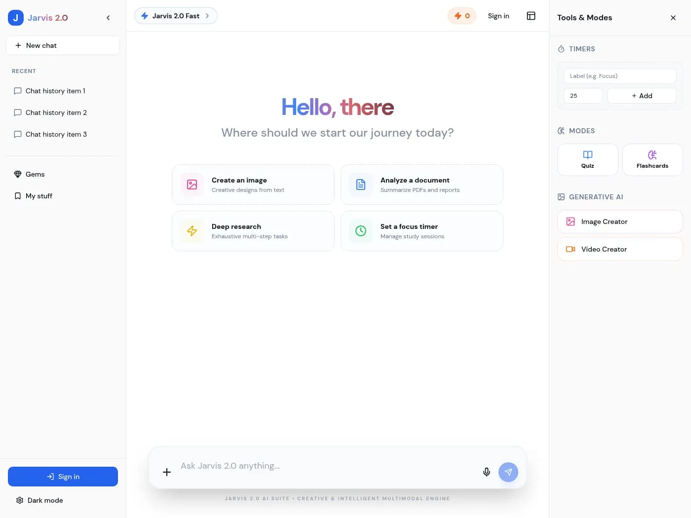 Jarvis 2.0 AI Suite
