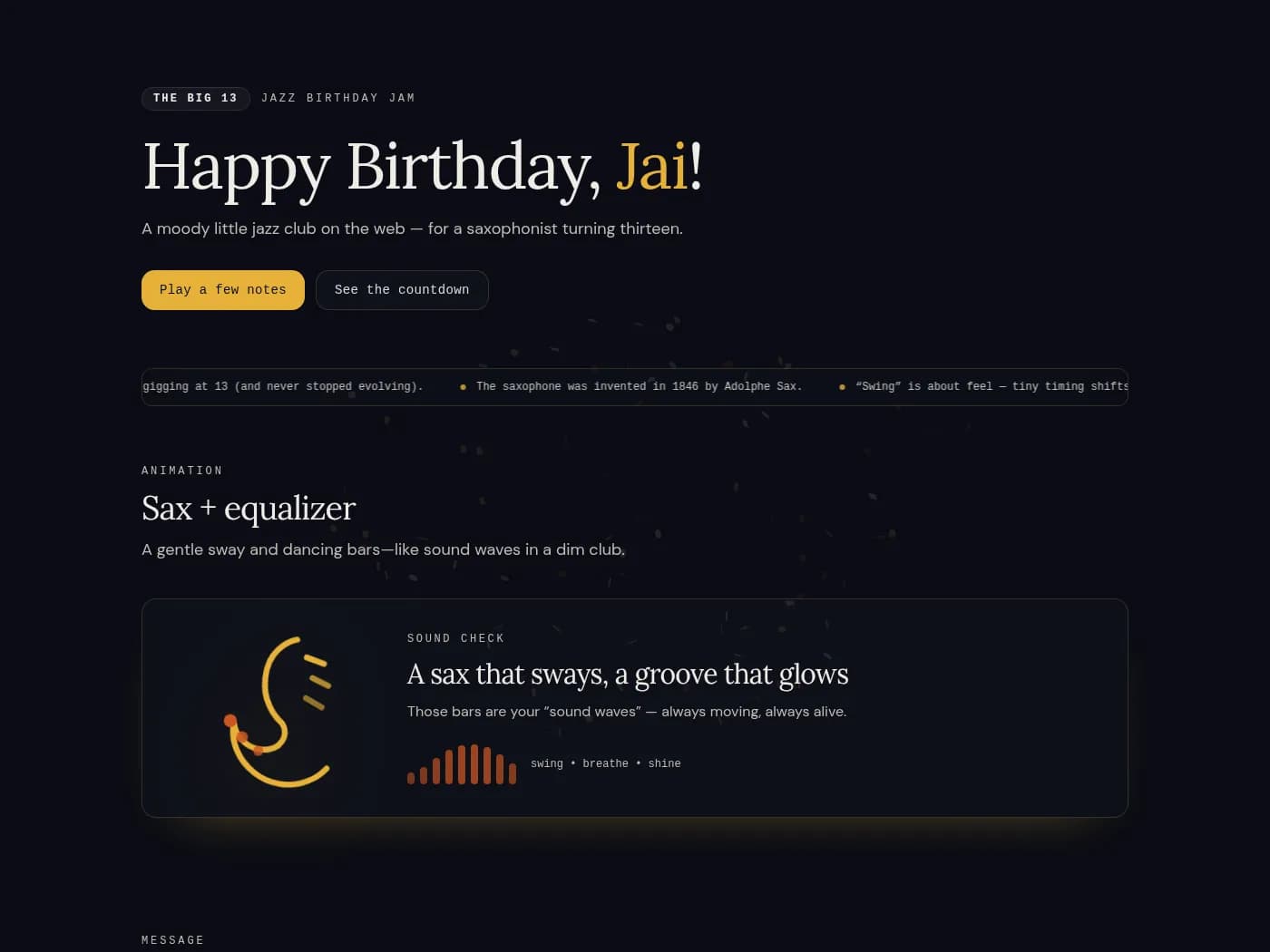 Jazz Birthday Jam