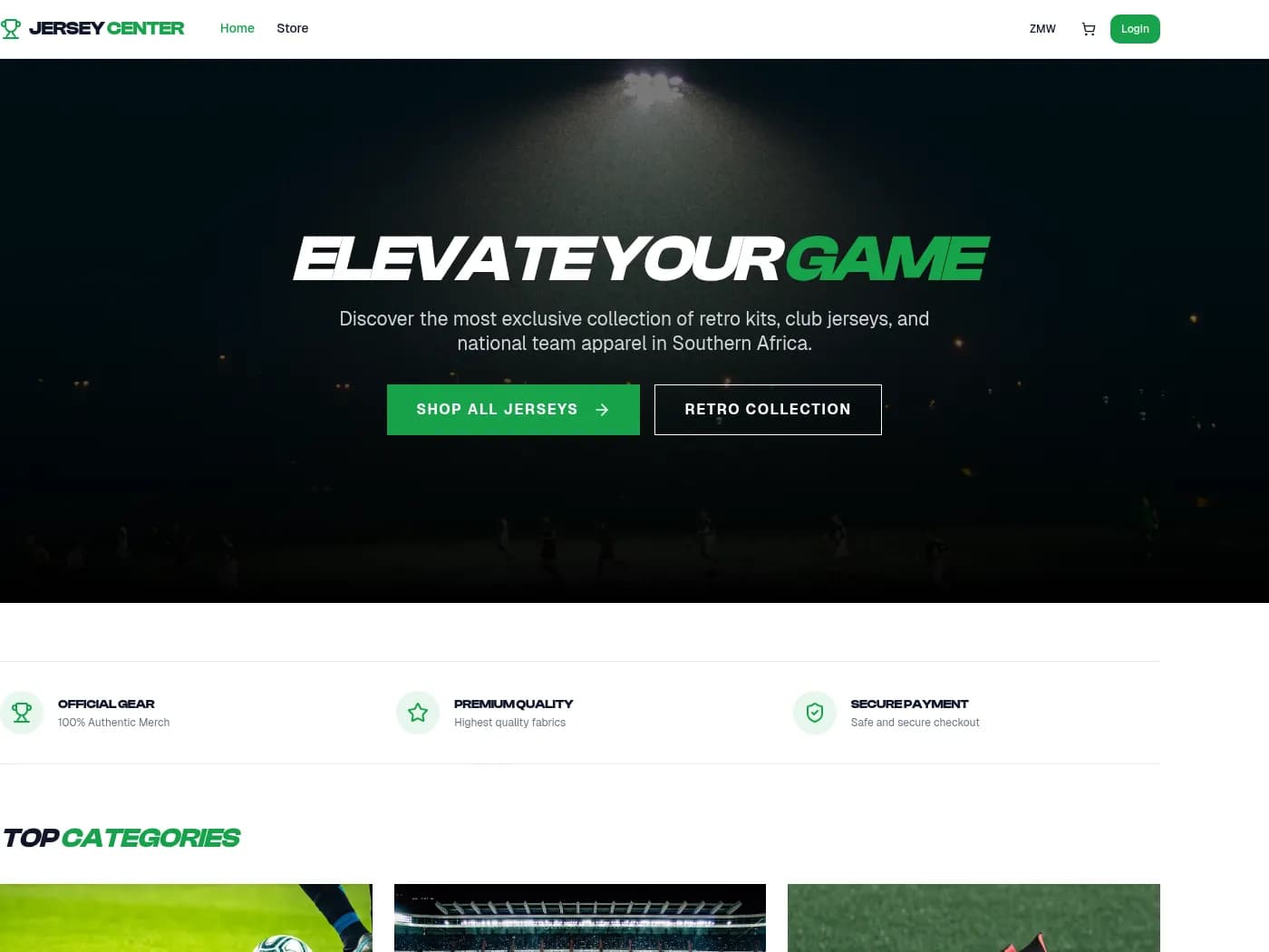 Jersey Center Online Store