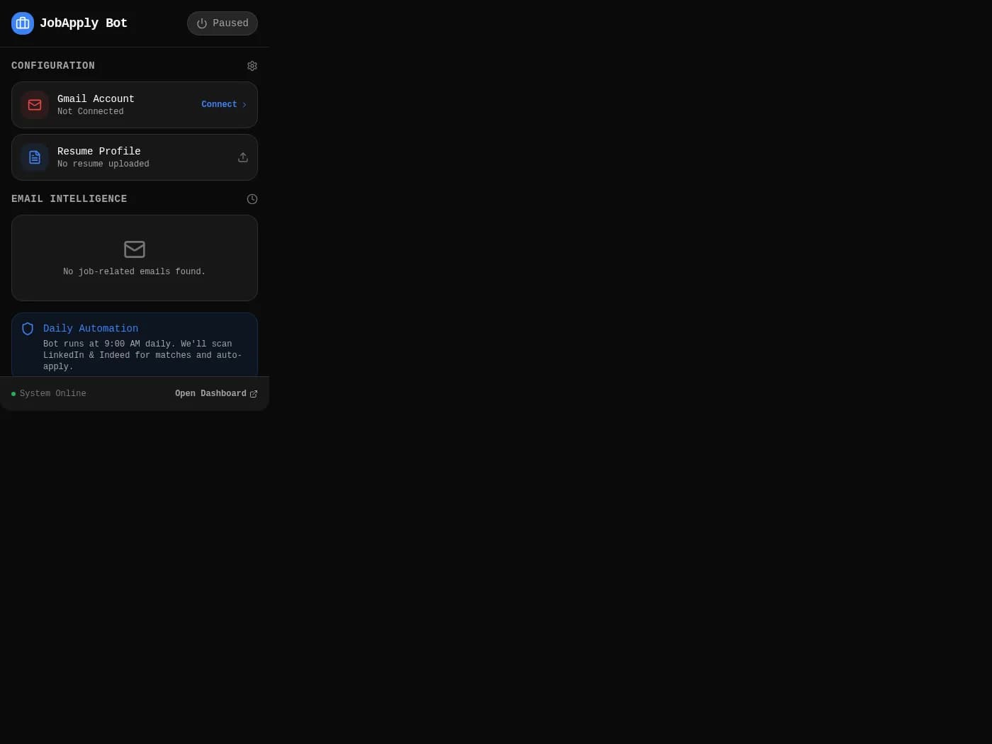 JobApply Bot Extension