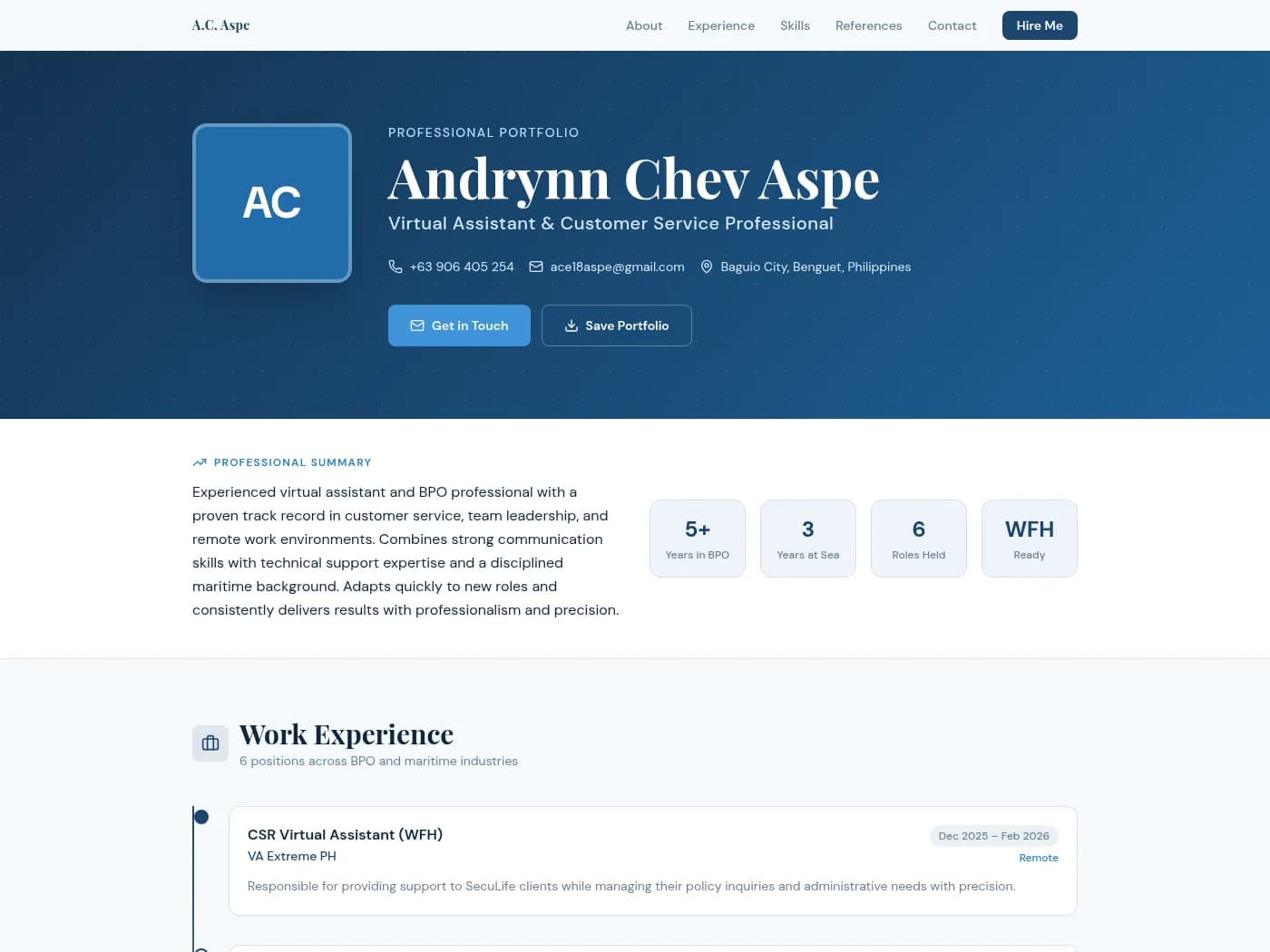 Job Portfolio Builder