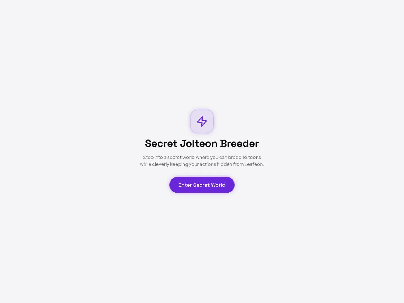 Secret Jolteon Breeder
