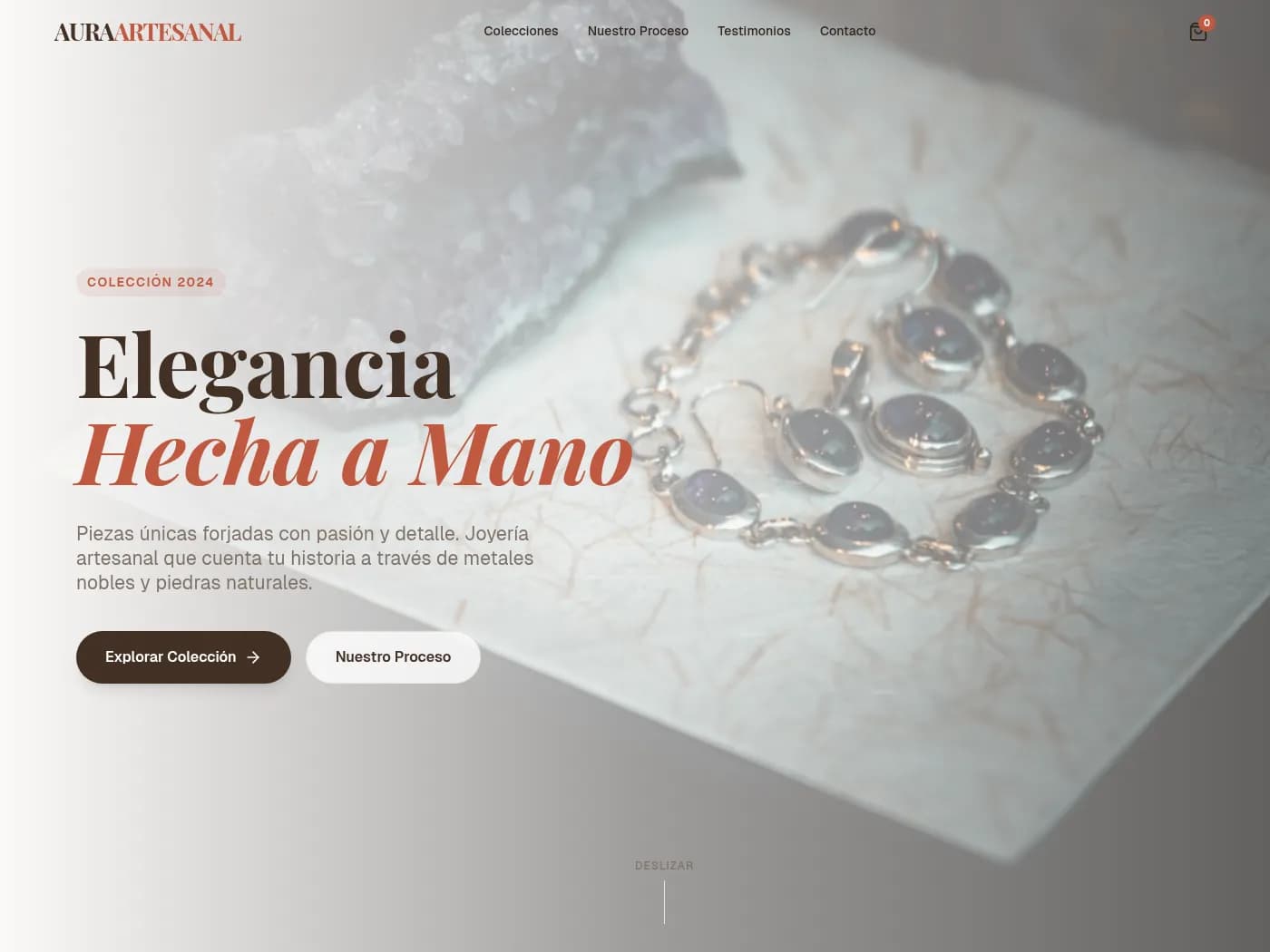Joyas Artesanales Landing