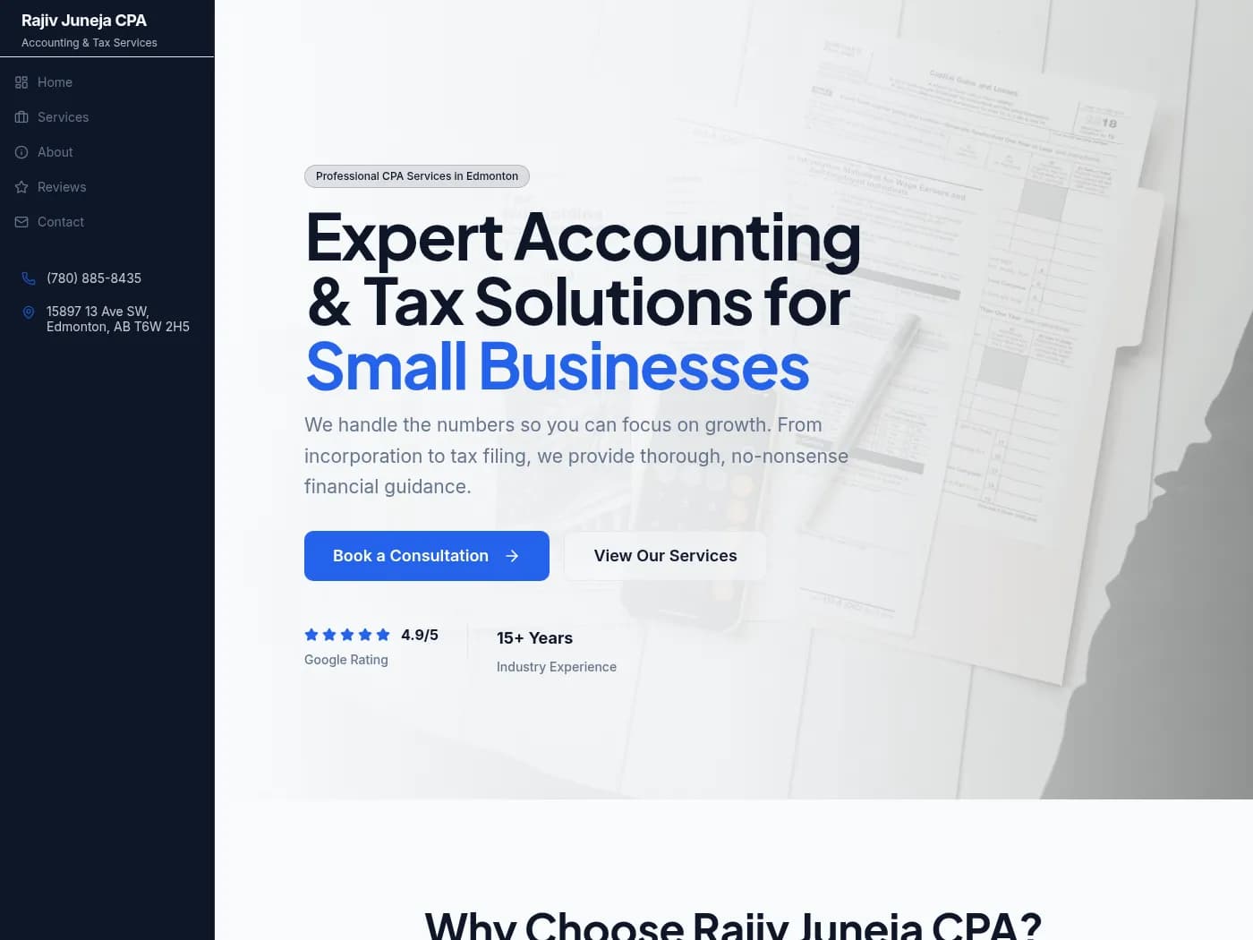 Juneja CPA Web Presence