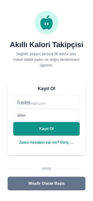 Akıllı Kalori Takipçisi