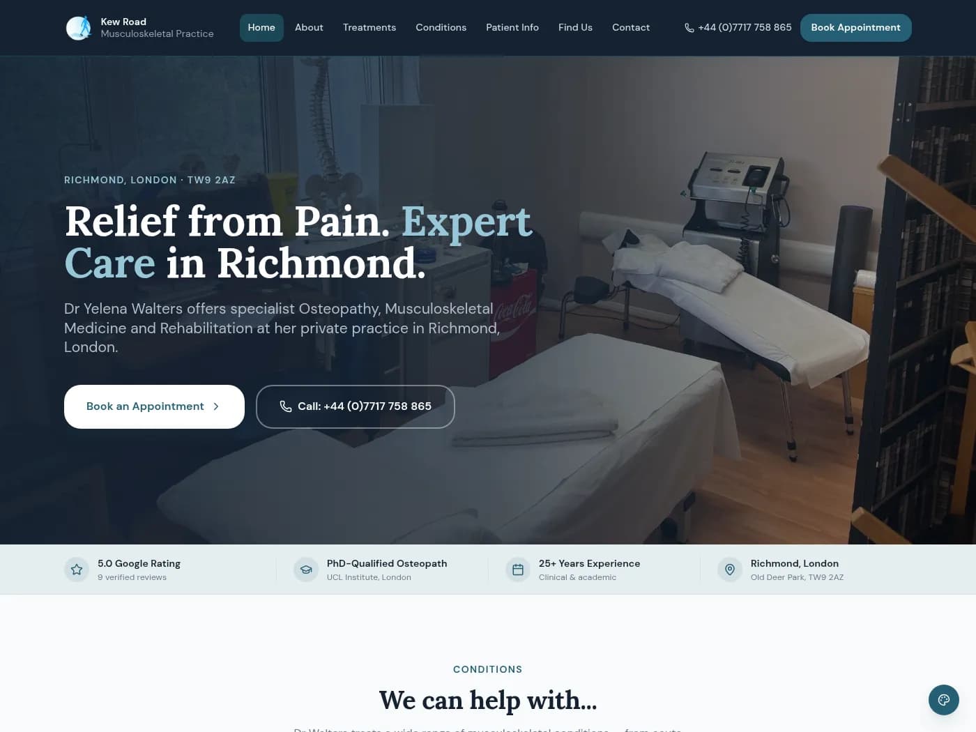 Kew Road Musculoskeletal Practice