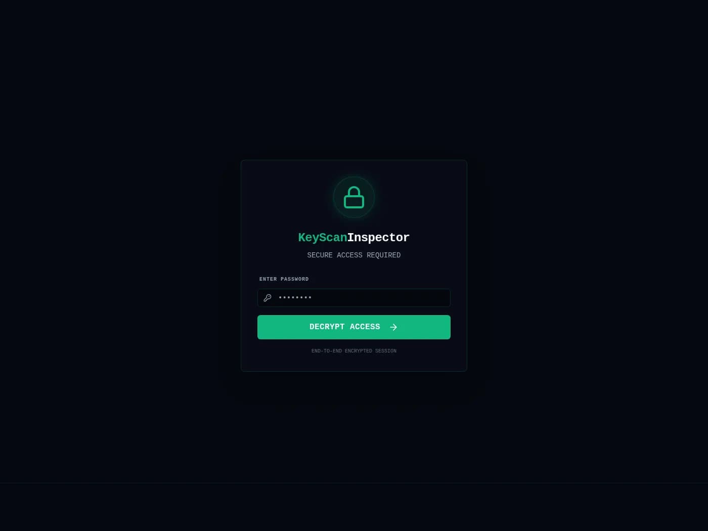 KeyScan Inspector