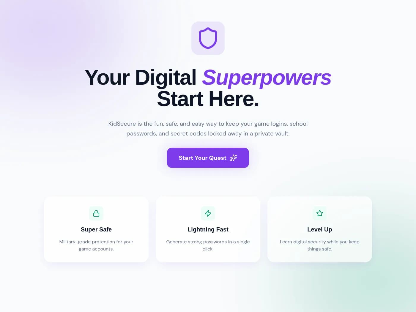 KidSecure Password Manager