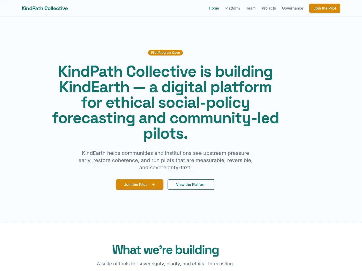 KindPath Platform Blueprint