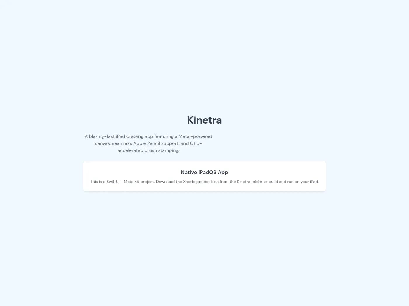Kinetra iPad Metal Canvas