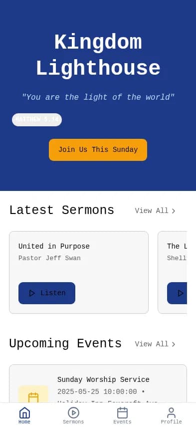 Kingdom Lighthouse App