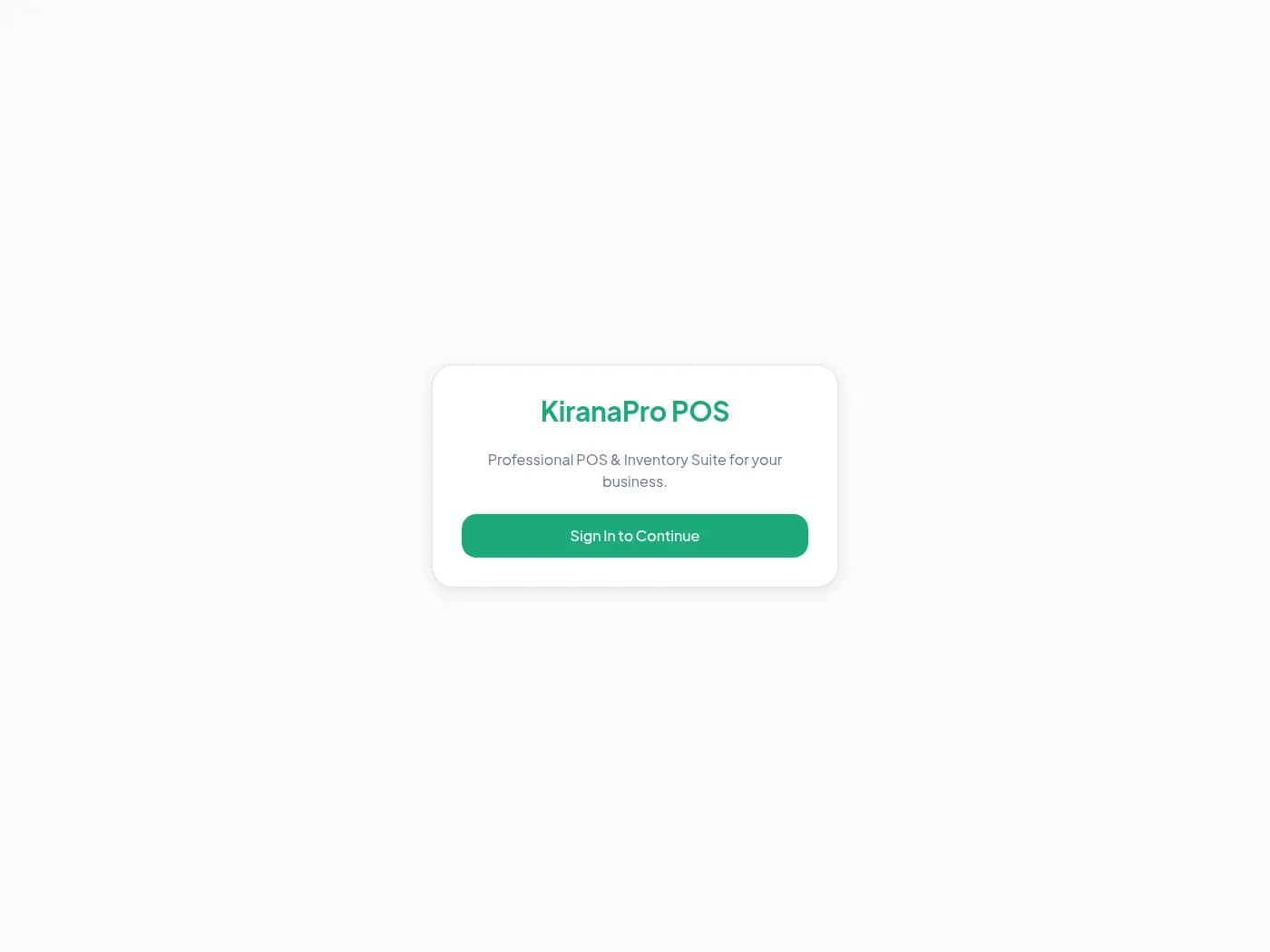 KiranaPro POS Suite