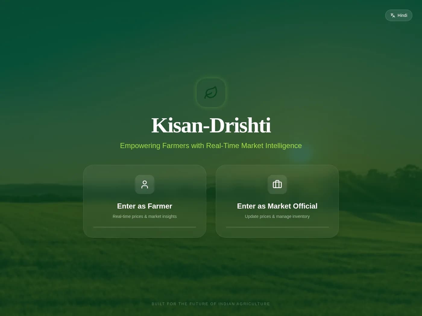 Kisan-Drishti Intelligence