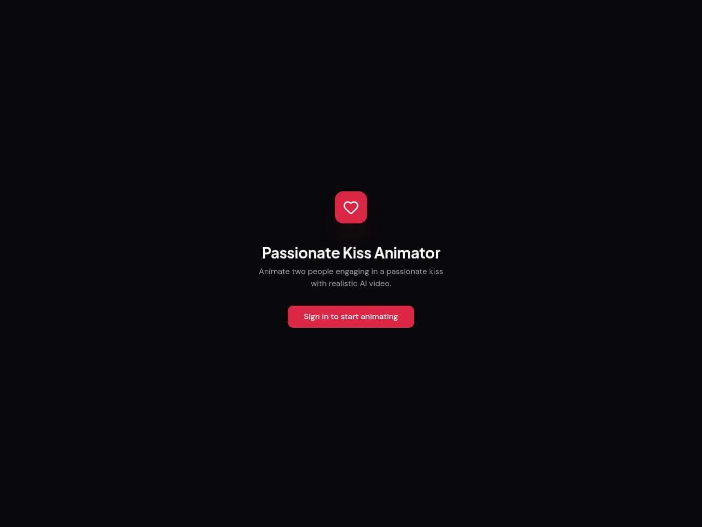 Passionate Kiss Animator