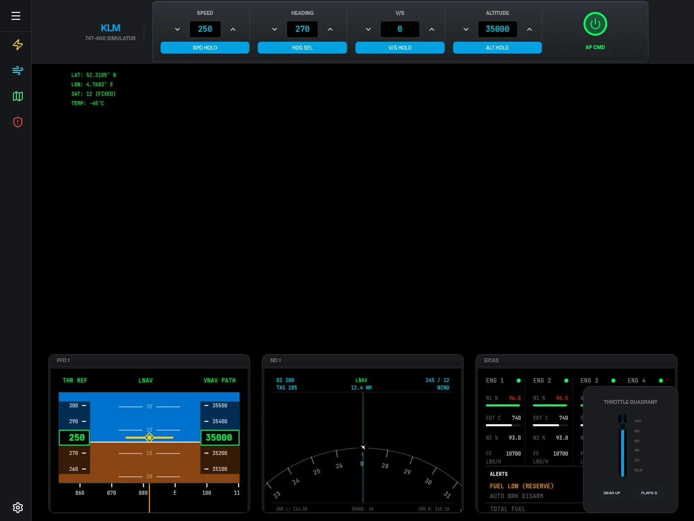 747-400 KLM Simulator