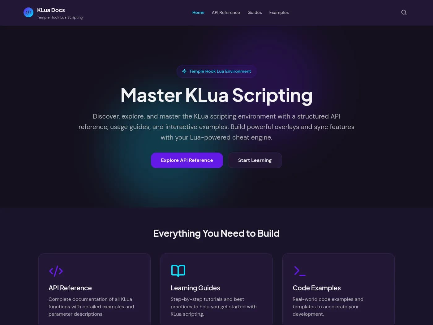 KLua Docs Portal
