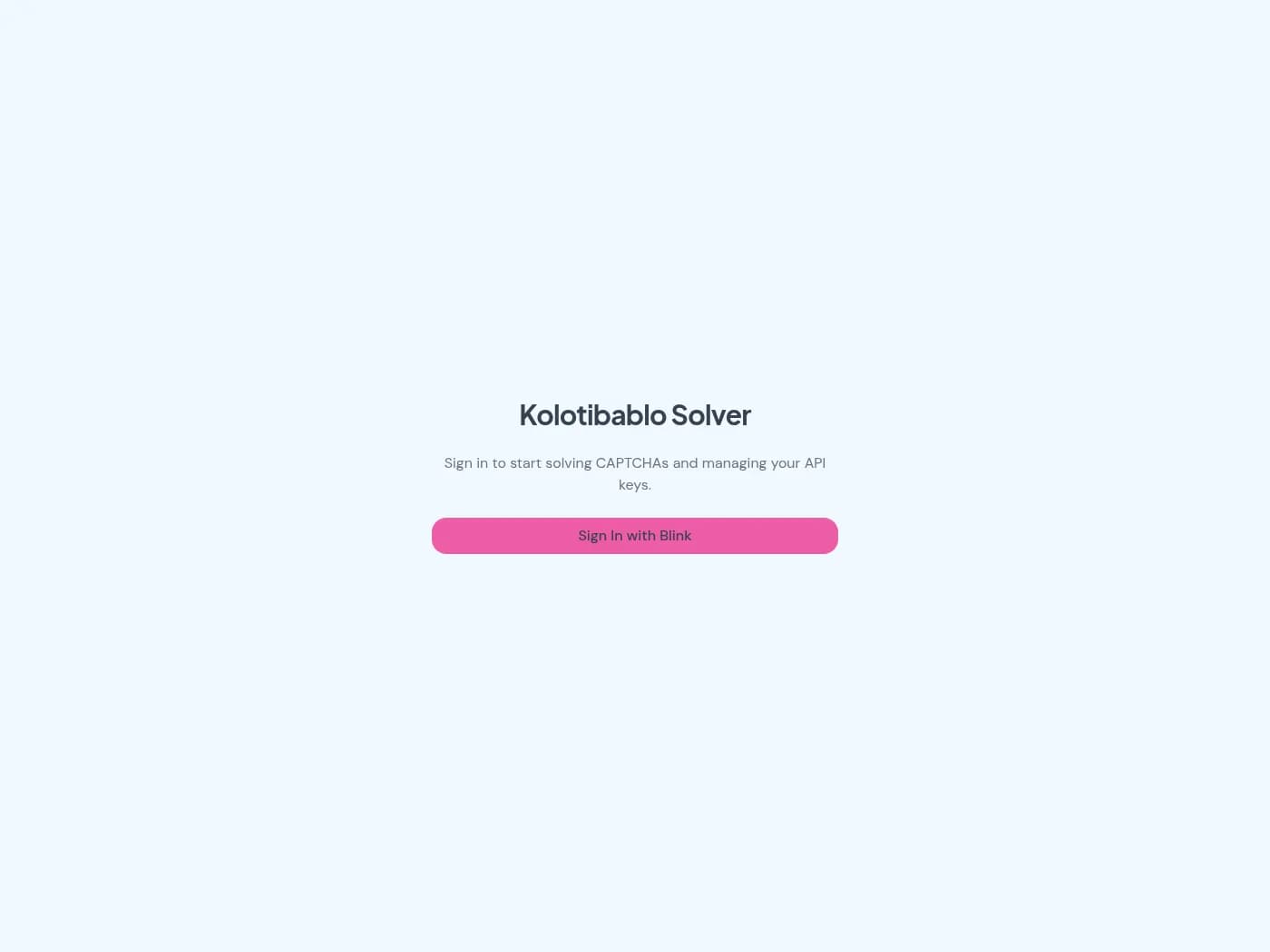 Kolotibablo Captcha Solver