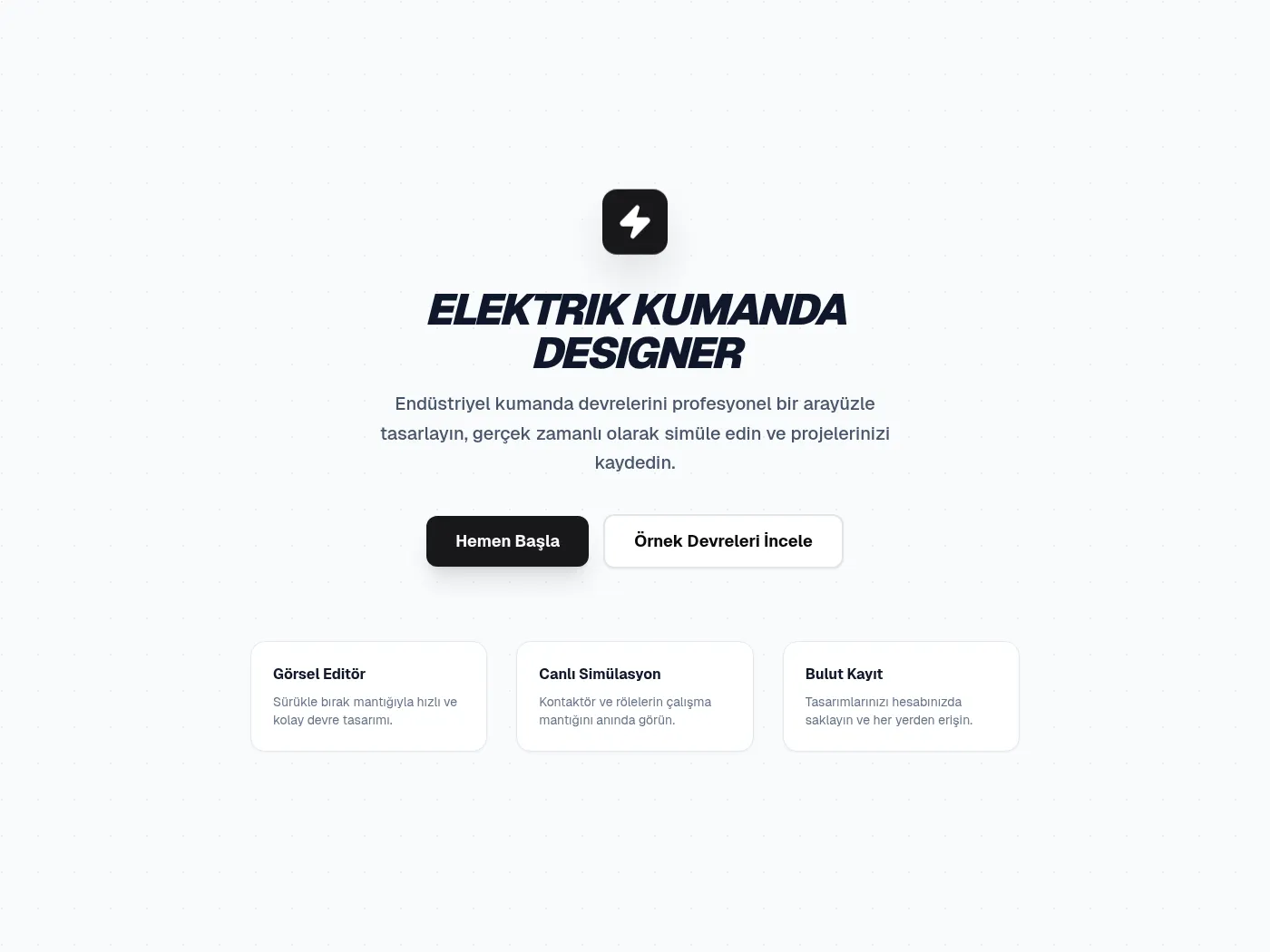 Elektrik Kumanda Designer