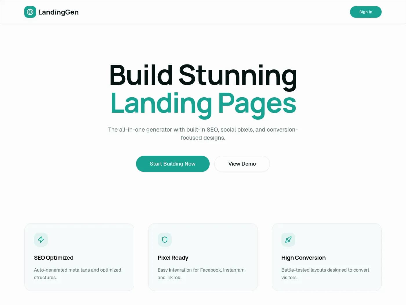 LandingGen Pro