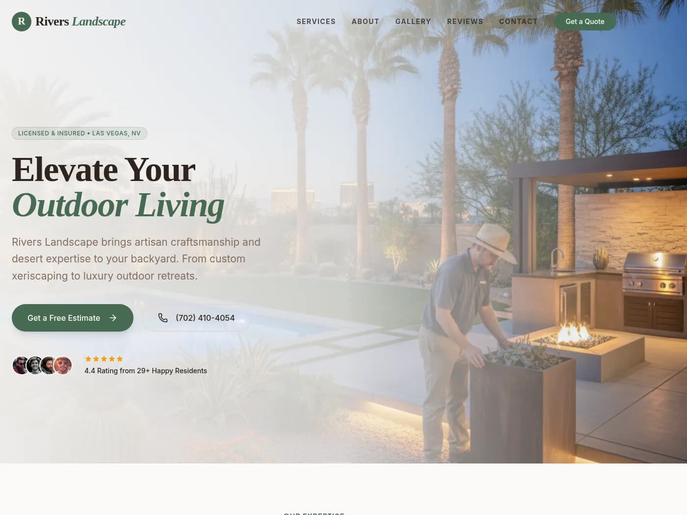 Rivers Landscape Website