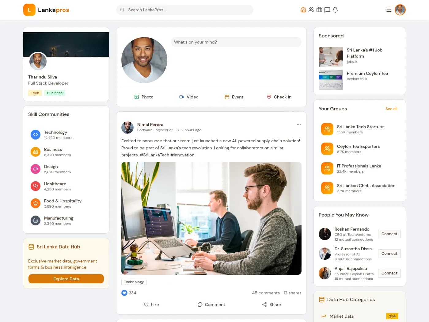 Lankapros Community Hub