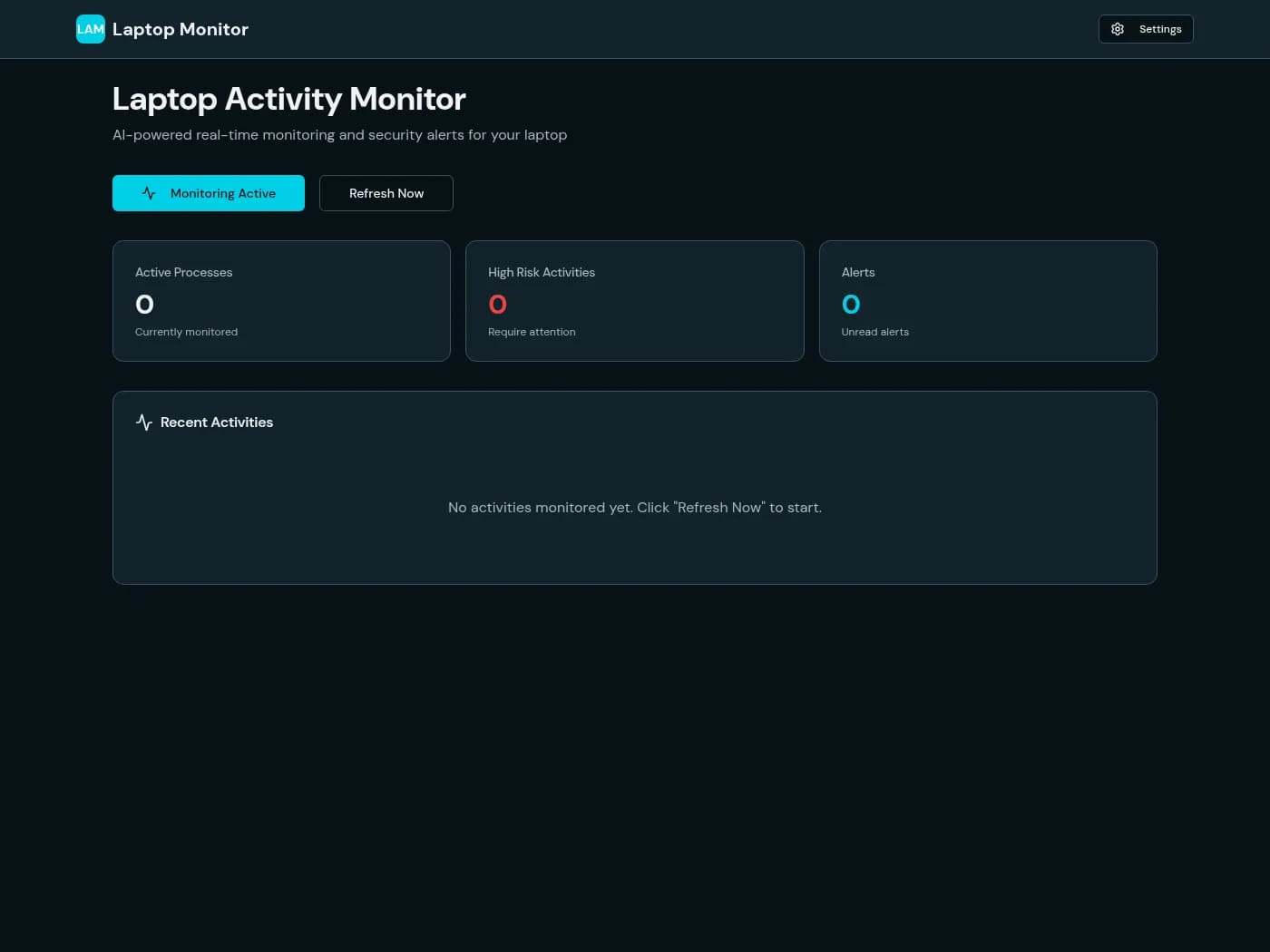 Laptop Activity AI Monitor