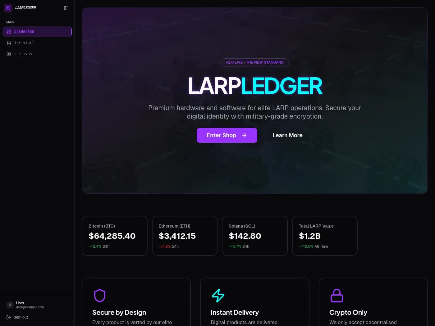 LarpLedger Premium Shop