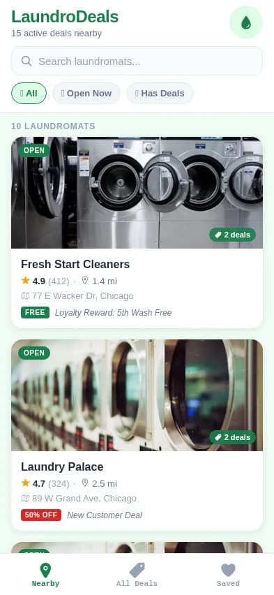 LaundroDeals Finder