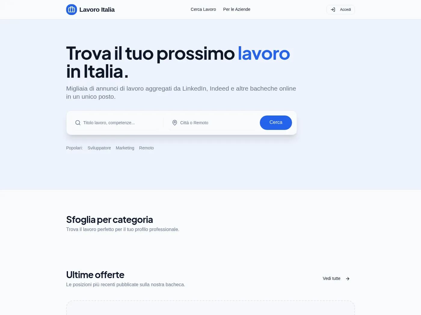 Lavoro Italia Board