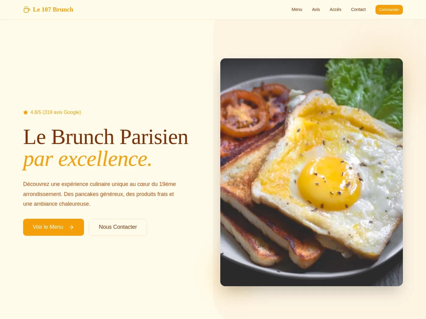 Le 107 Brunch Site